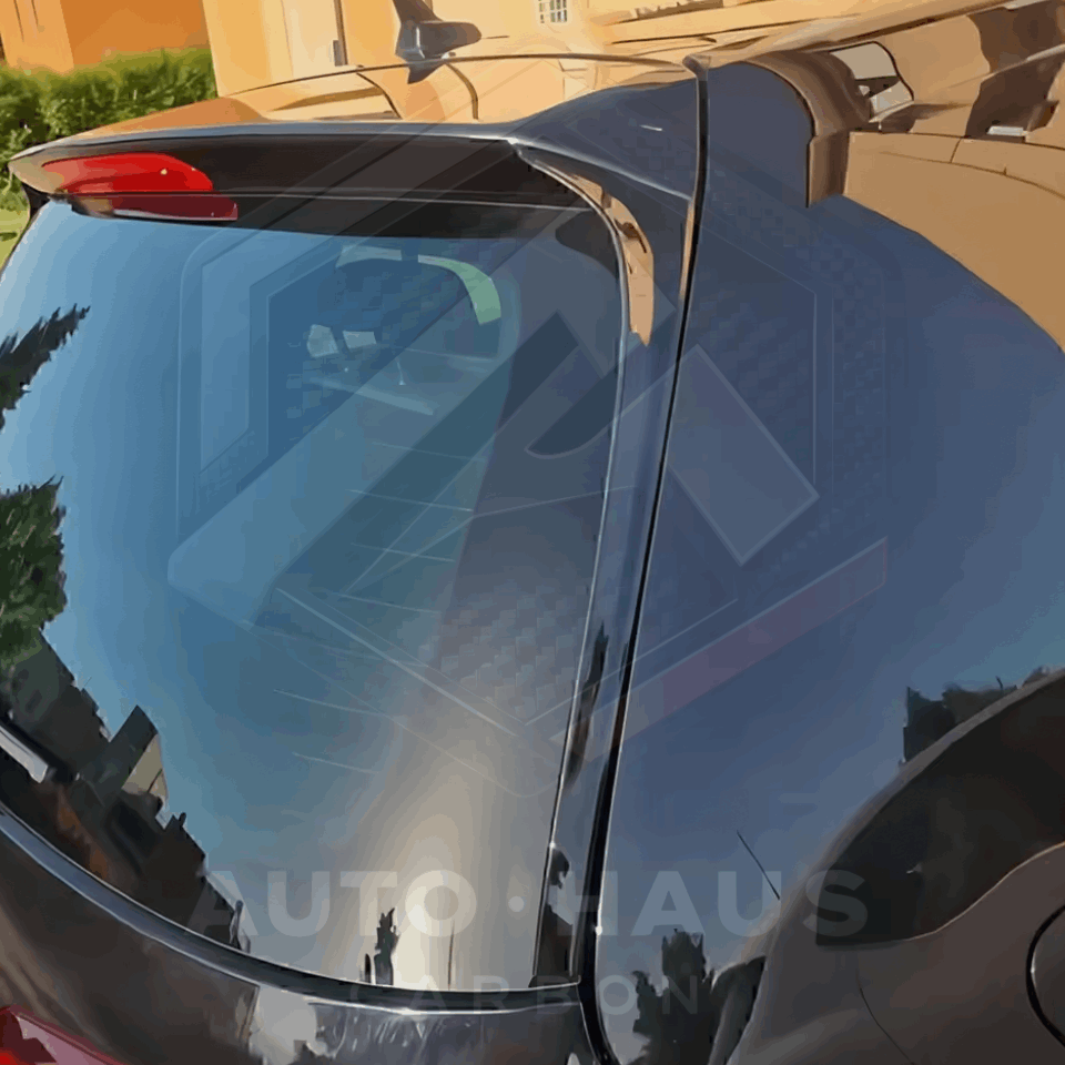 Volkswagen Golf MK7 MK7.5 Gloss Black Rear Window Side Canards 2014-20 ...
