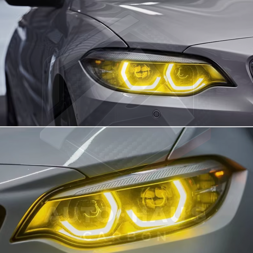 BMW F22 F23 F87 LCI Yellow DRL Boards 2018-2020 – AutoHausCarbon
