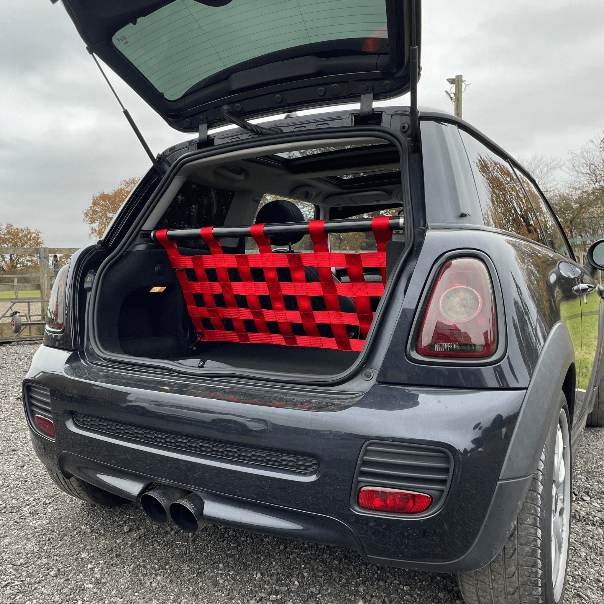 Mini Cooper S R56 Strut bar and Cargo net – AutoHausCarbon