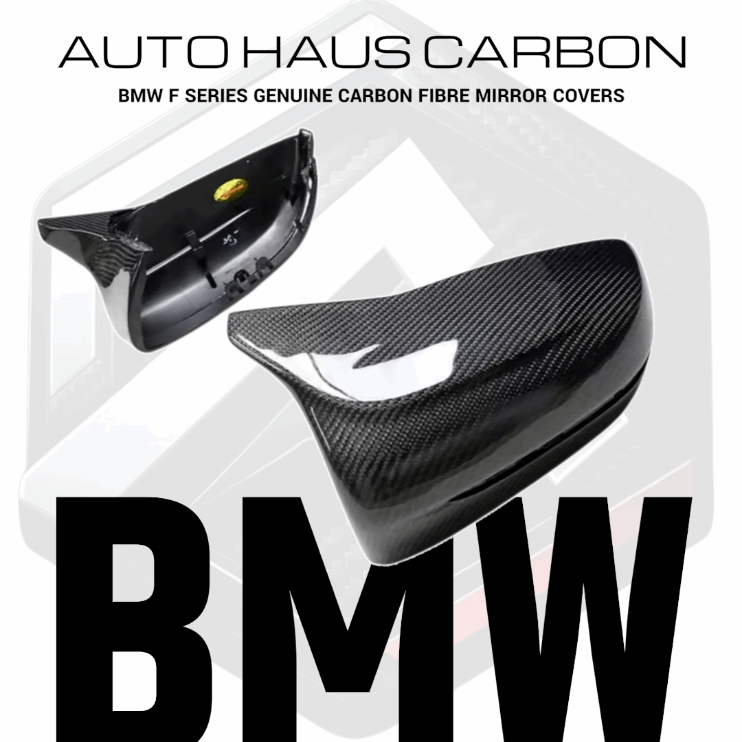 BMW F Series Genuine Carbon Fibre M Style Mirror Covers for 1/2/3/4 Se ...